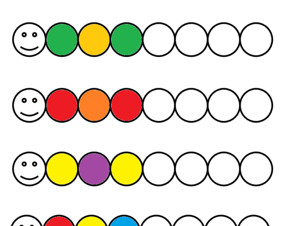Colour Pattern Worksheets - Worksheets For Kindergarten