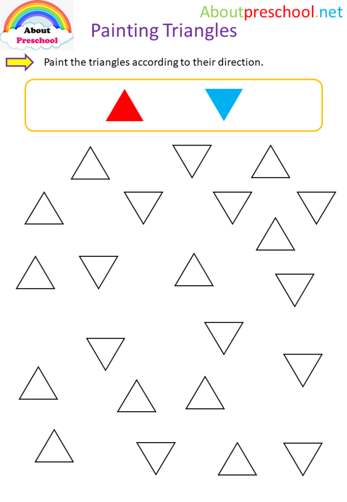 Painting Triangles - Painting Triangles About Preschool