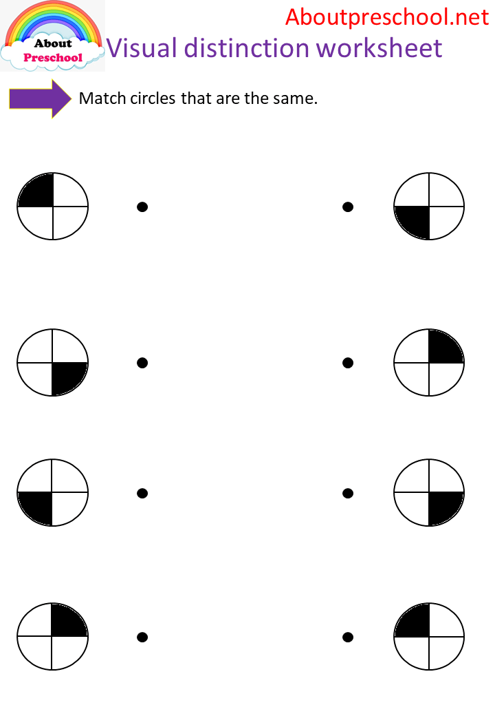 Preschool Visual Attention Worksheet About Preschool