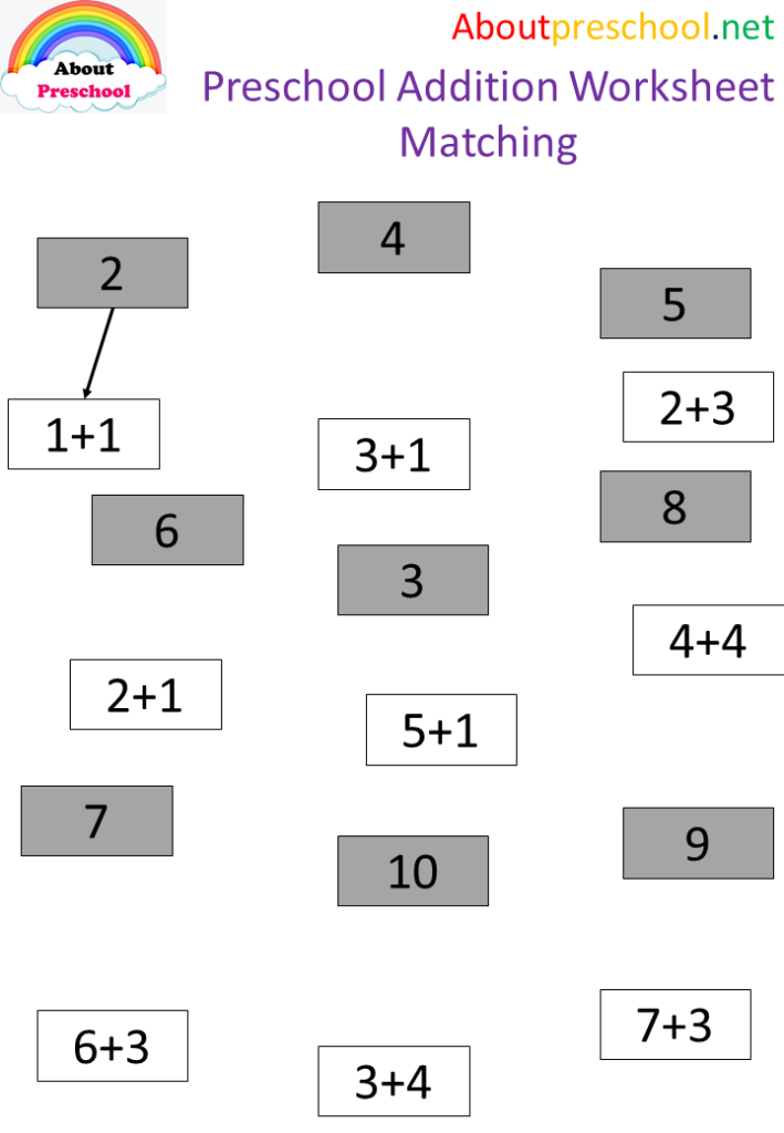 Preschool Addition Worksheets-6 - About Preschool
