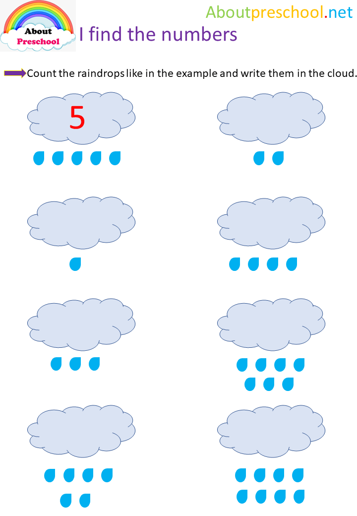 I find the numbers-10 - About Preschool