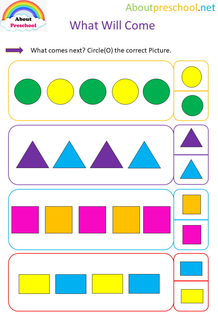 Preschool What Comes Next-5 - About Preschool