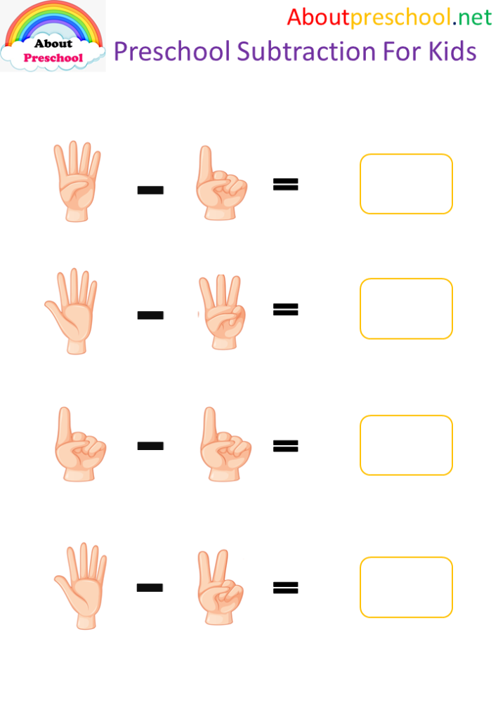 Preschool Subtraction For Kids -30 - About Preschool
