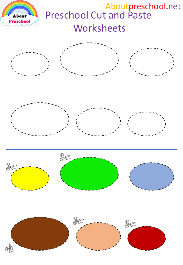 Preschool Cut and Paste Worksheets - 20 - About Preschool