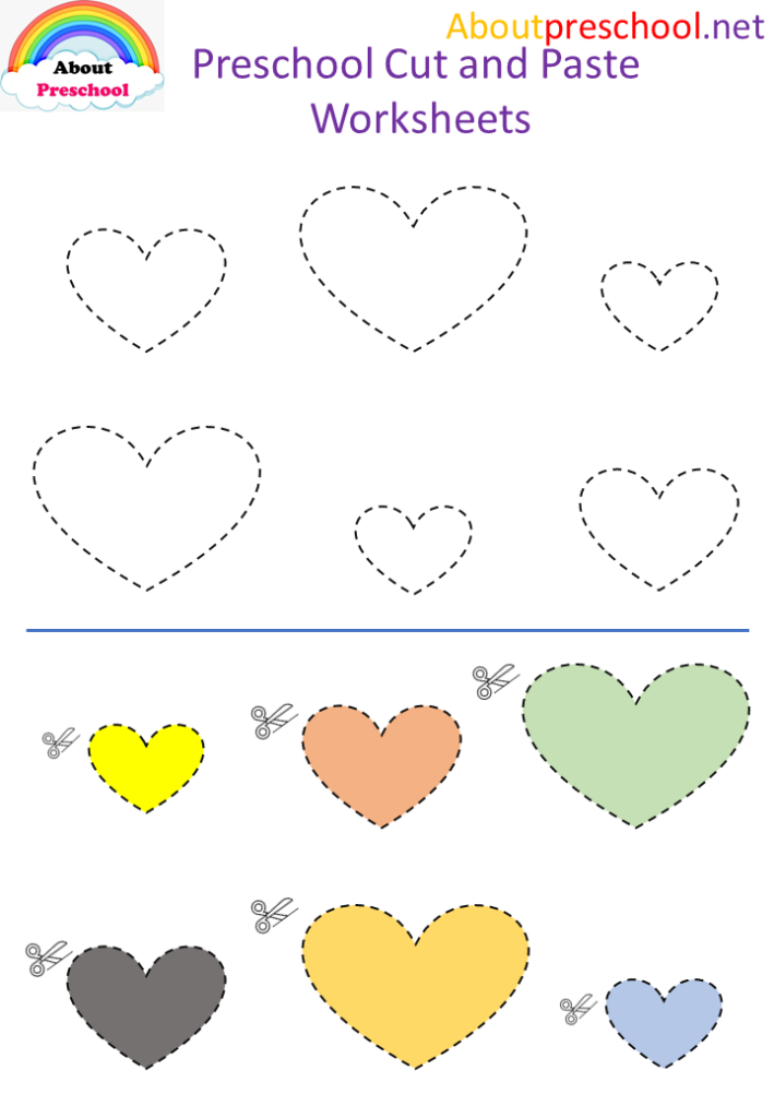 Preschool Cut and Paste Worksheets - 20 - About Preschool