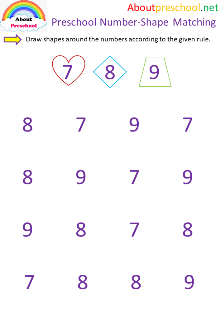 Preschool Number-Shape Matching - 4 - About Preschool