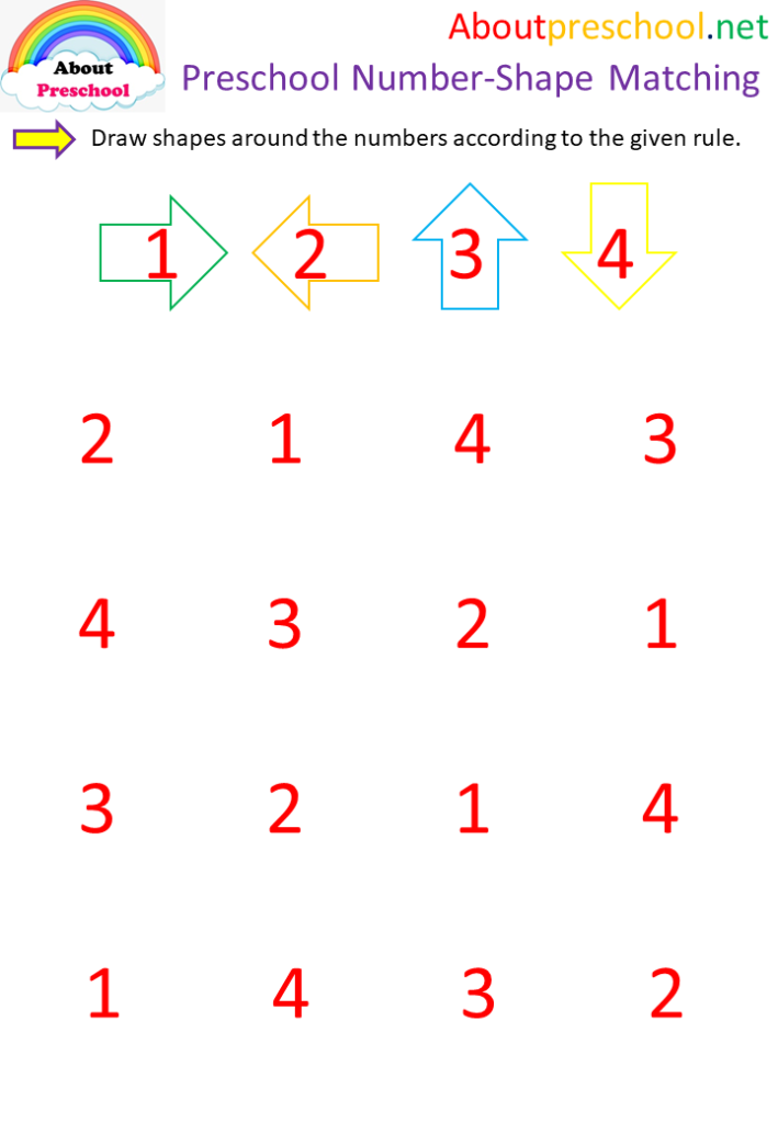 Preschool Number-Shape Matching - 4 - About Preschool