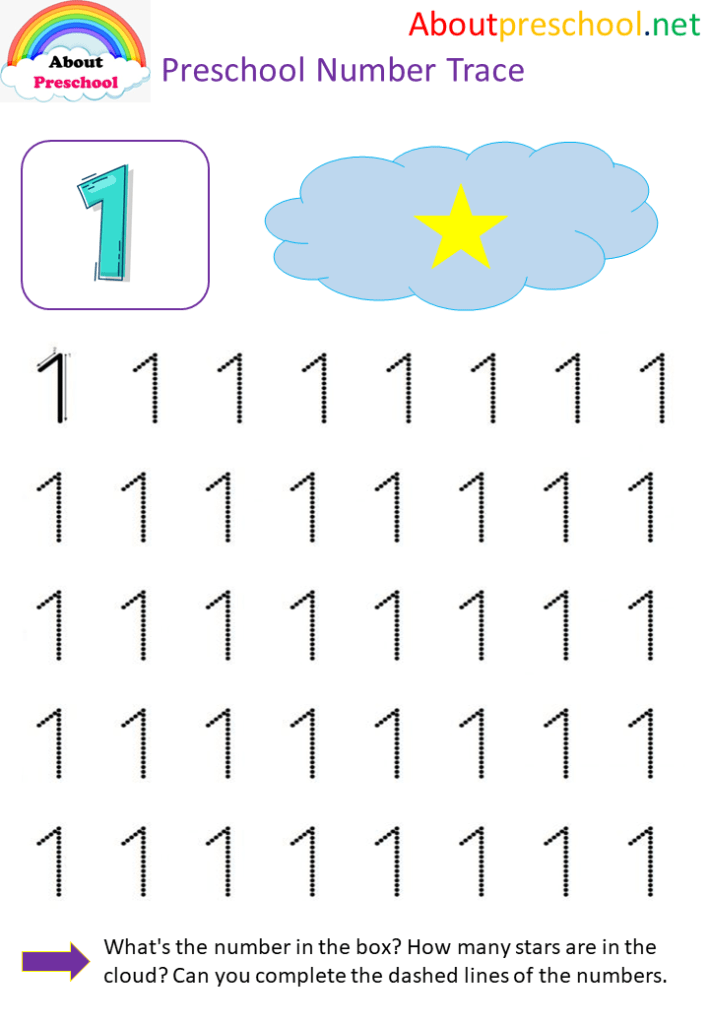Preschool Number Worksheet - About Preschool