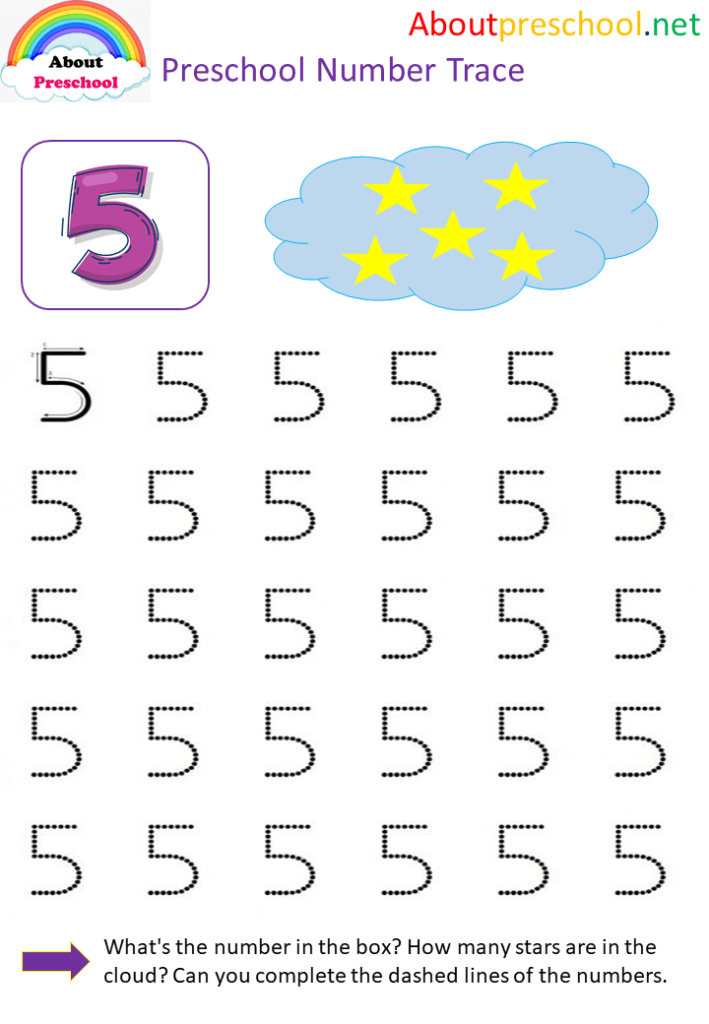 Preschool Number Worksheet - About Preschool
