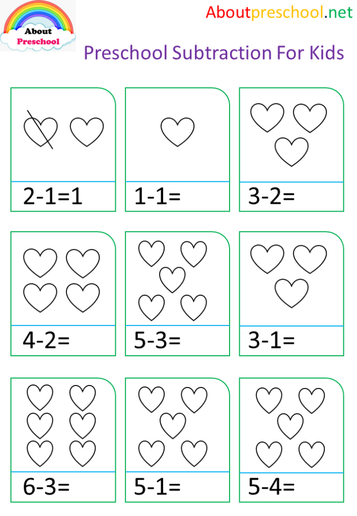 Preschool Subtraction For Kids -34 - About Preschool