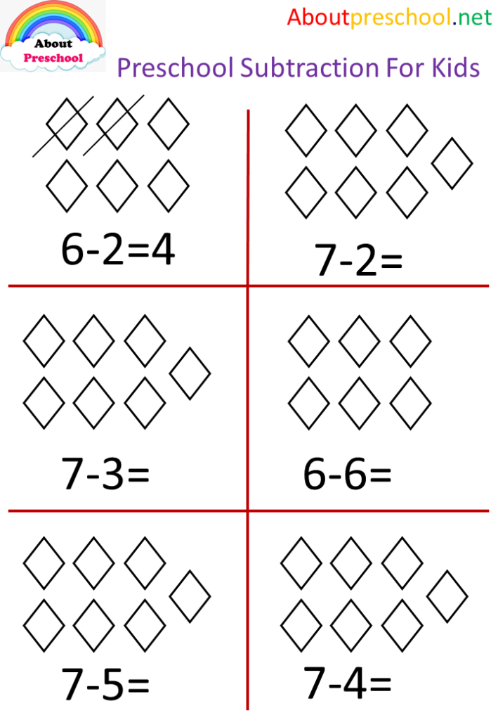 Preschool Subtraction For Kids -40 - About Preschool