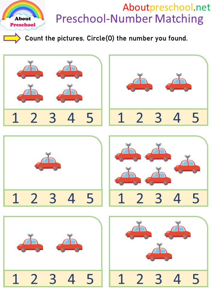 Preschool-Number Matching - 17 - About Preschool