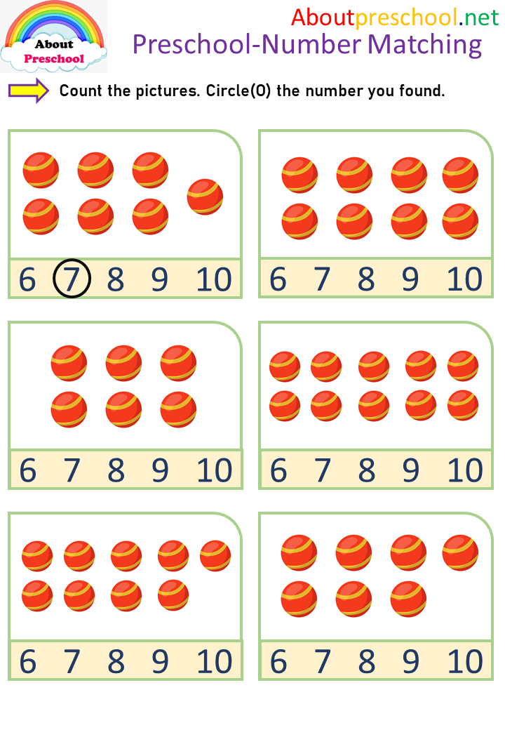 Preschool-Number Matching - 17 - About Preschool