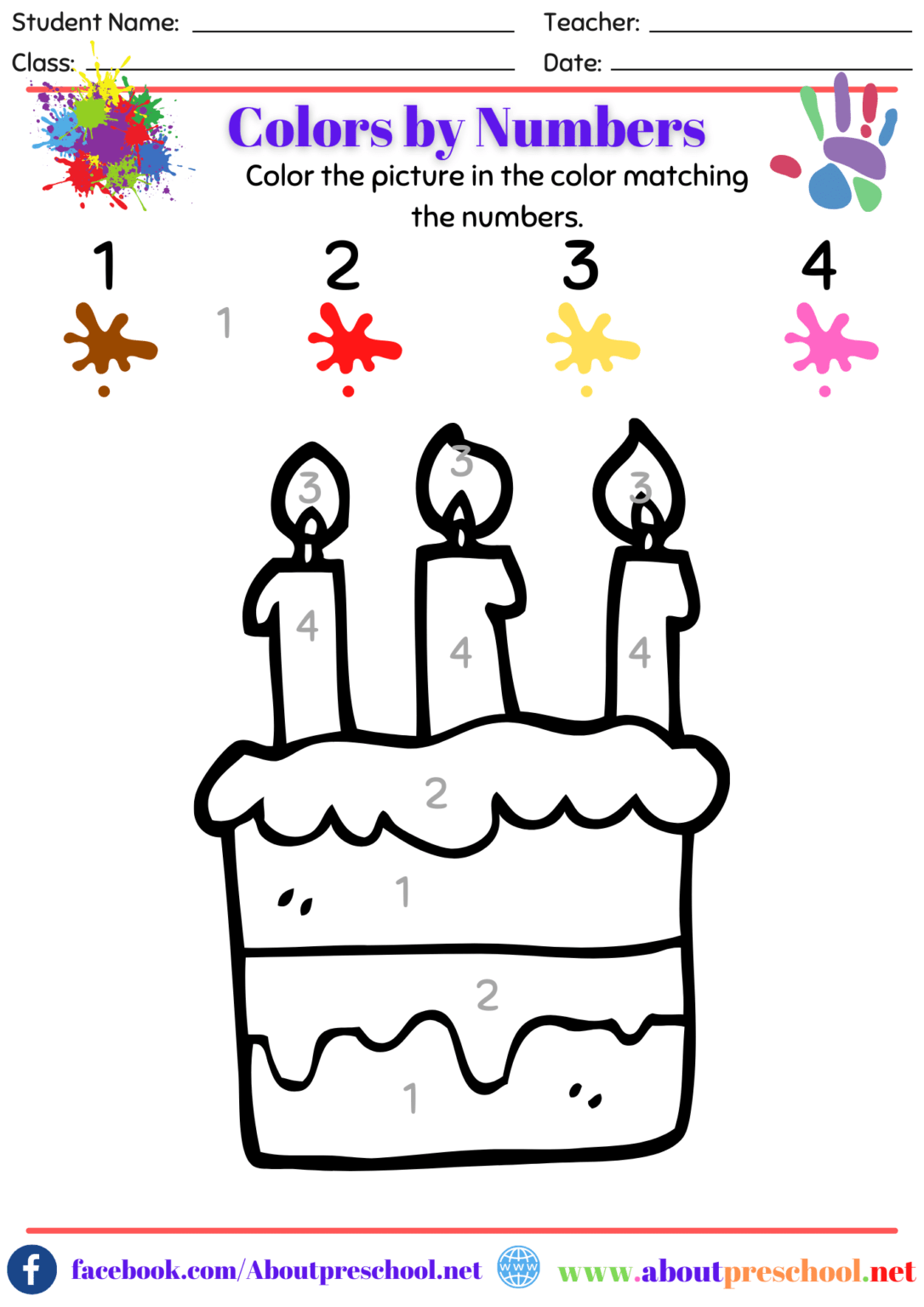 Colors by Numbers-14 - About Preschool