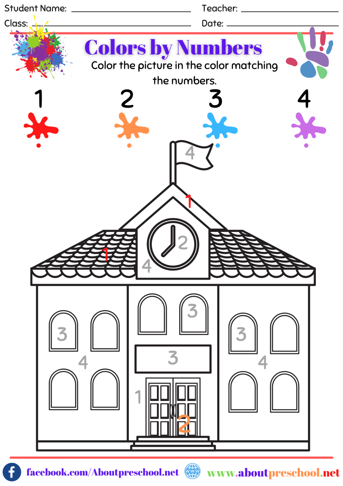 Colors by Numbers-6 - About Preschool