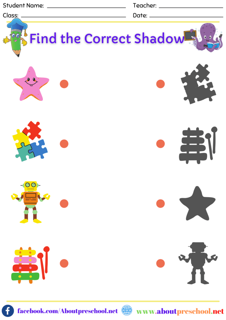 Preschool Matching Worksheets-18 - About Preschool