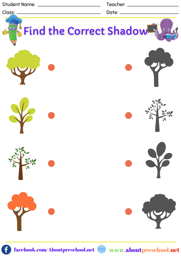 Preschool Matching Worksheets-18 - About Preschool