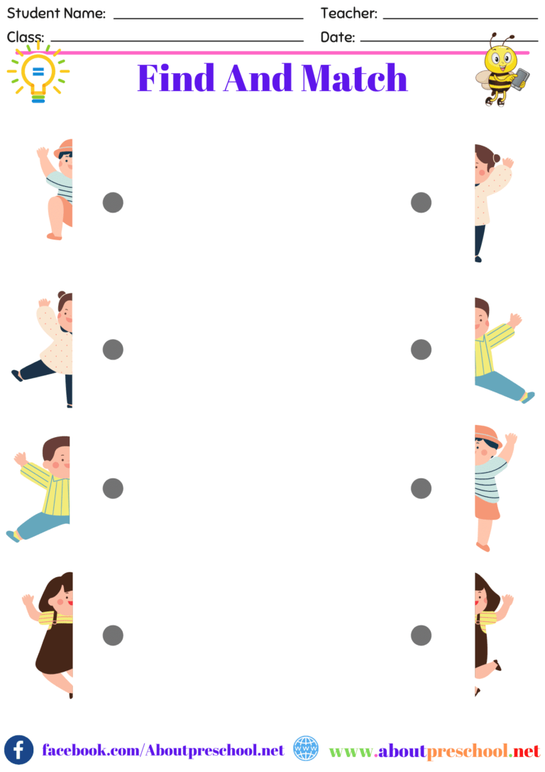 Preschool Matching Worksheets-31 - About Preschool