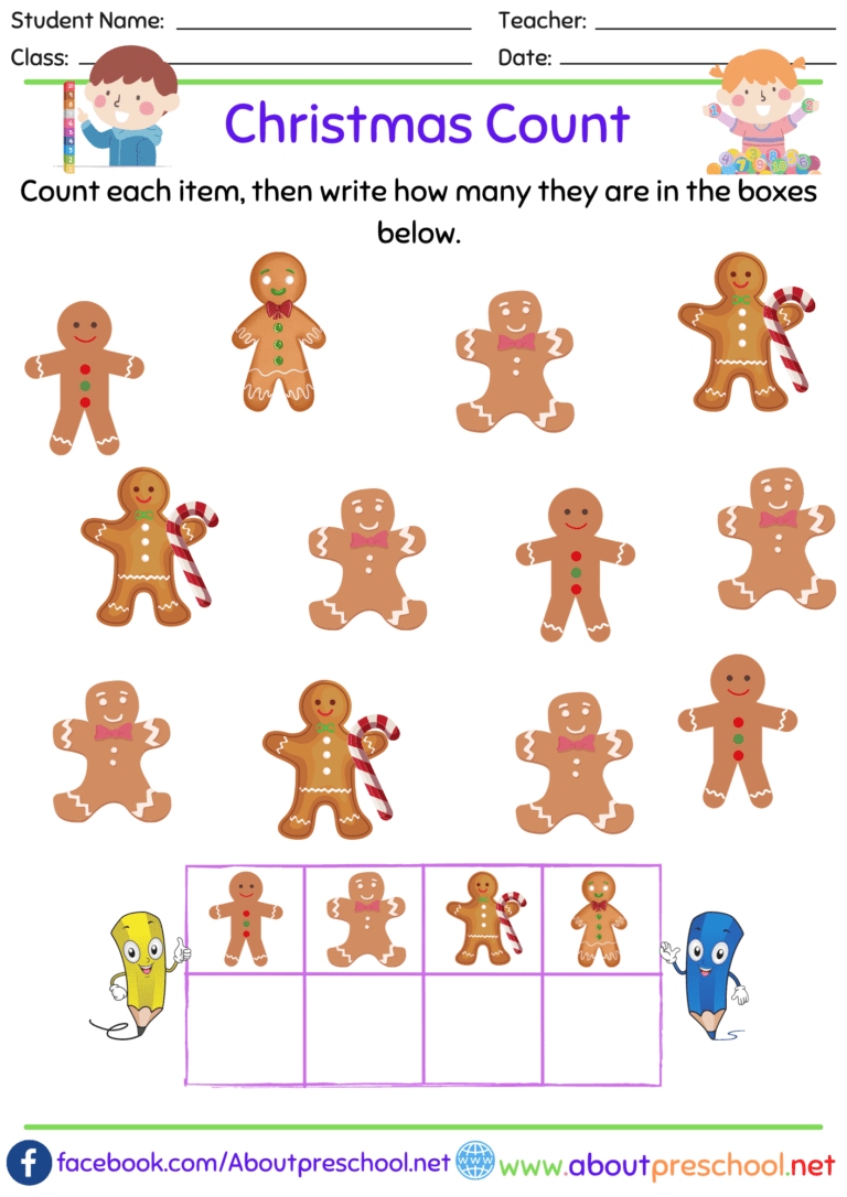 Christmas Counting Activities-3 - About Preschool