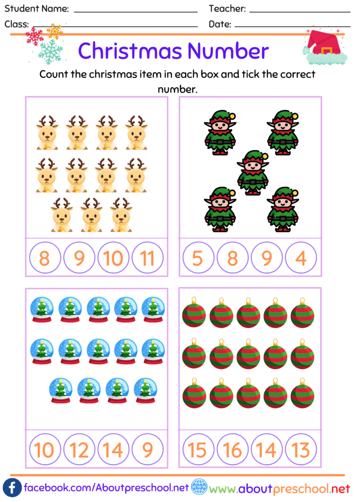 Kindergarten Christmas Number-9 - About Preschool