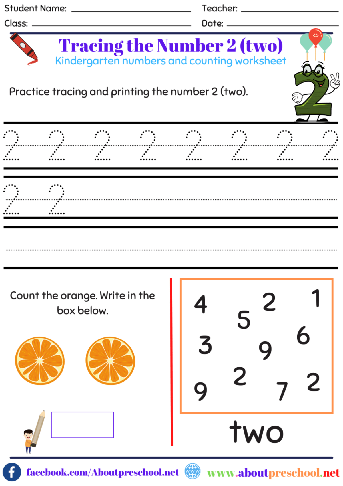Number Worksheets For Kinder Kindergarten Printable Worksheets
