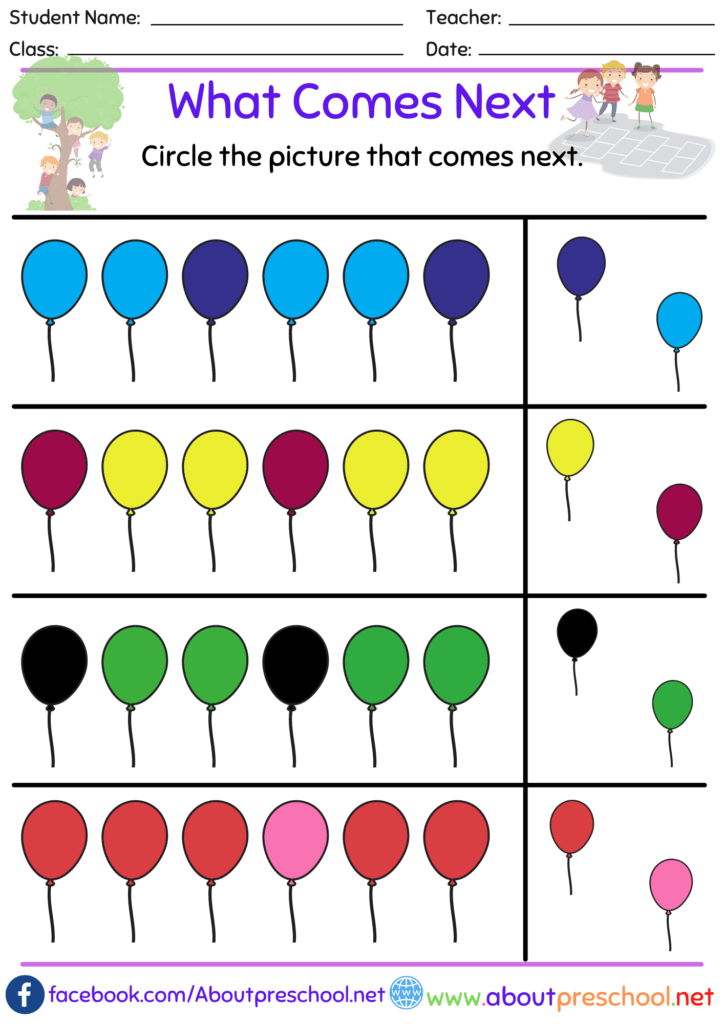 Preschool Pattern Worksheets Free-6 - About Preschool