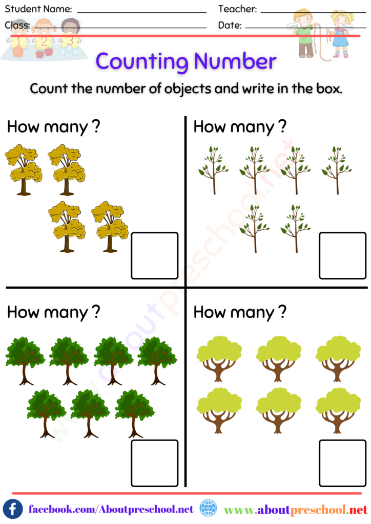 Counting Number-3 - About Preschool