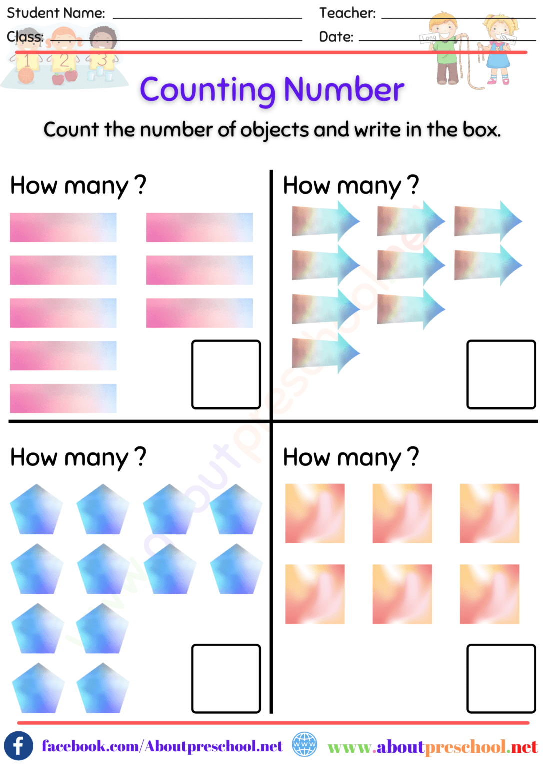 Counting Number-6 - About Preschool