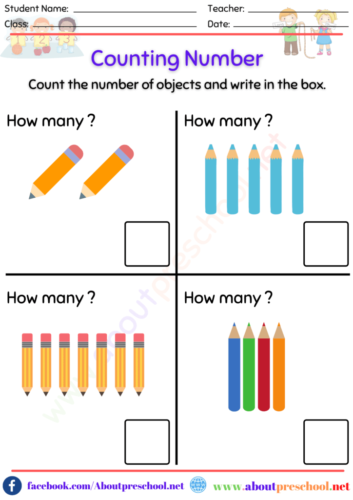 Counting Number-7 - About Preschool