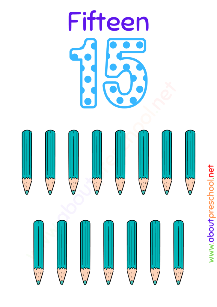 Number Flashcards - About Preschool