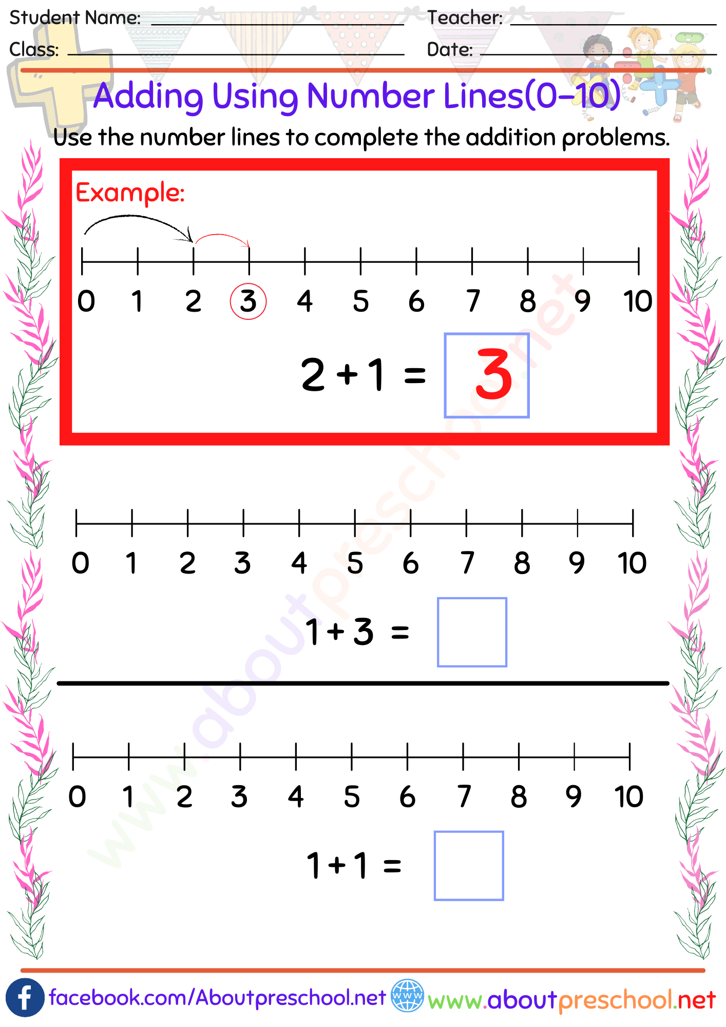 Addition Worksheets For Grade 1-11 - About Preschool