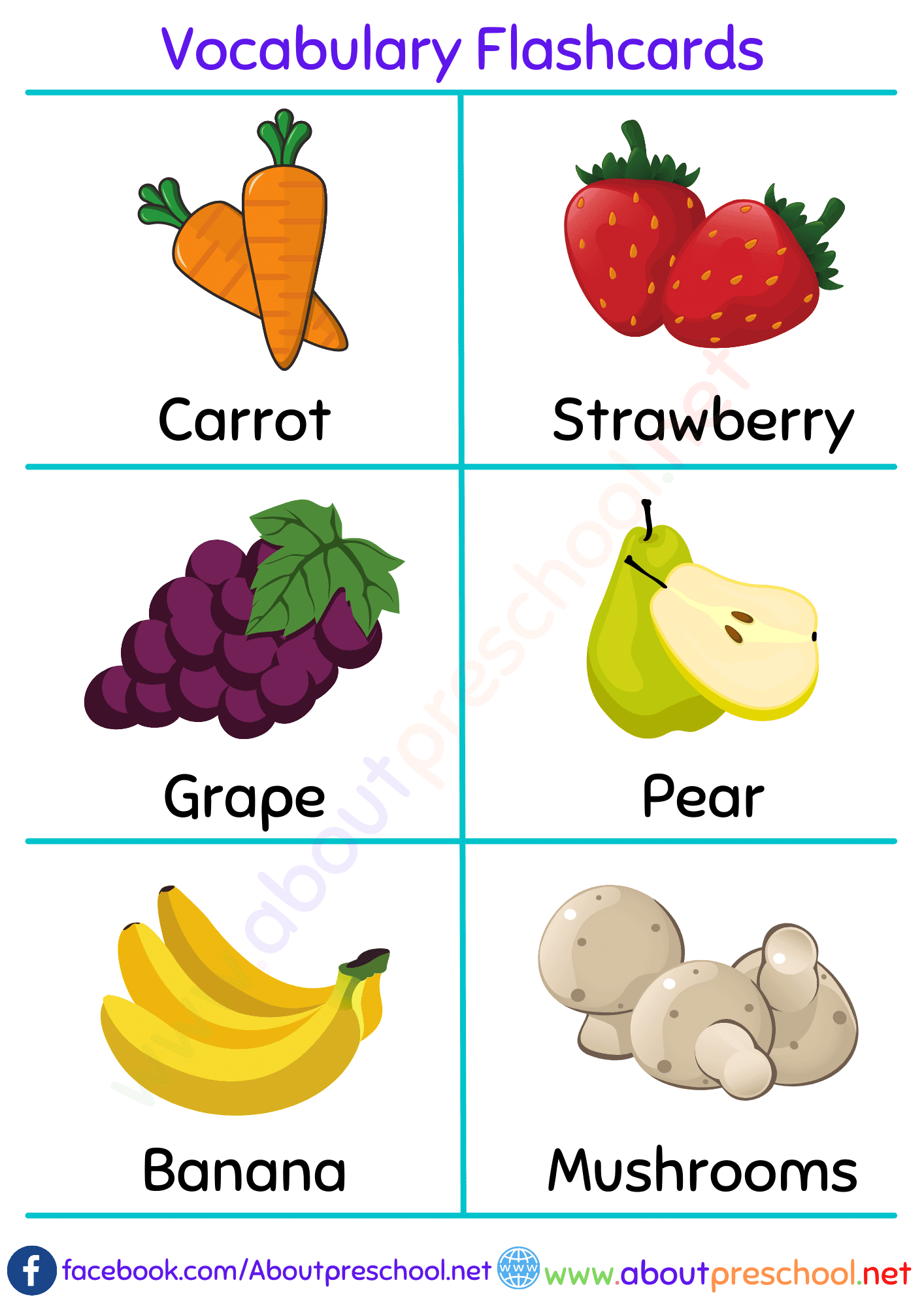 Vocabulary Flashcards-2 - About Preschool