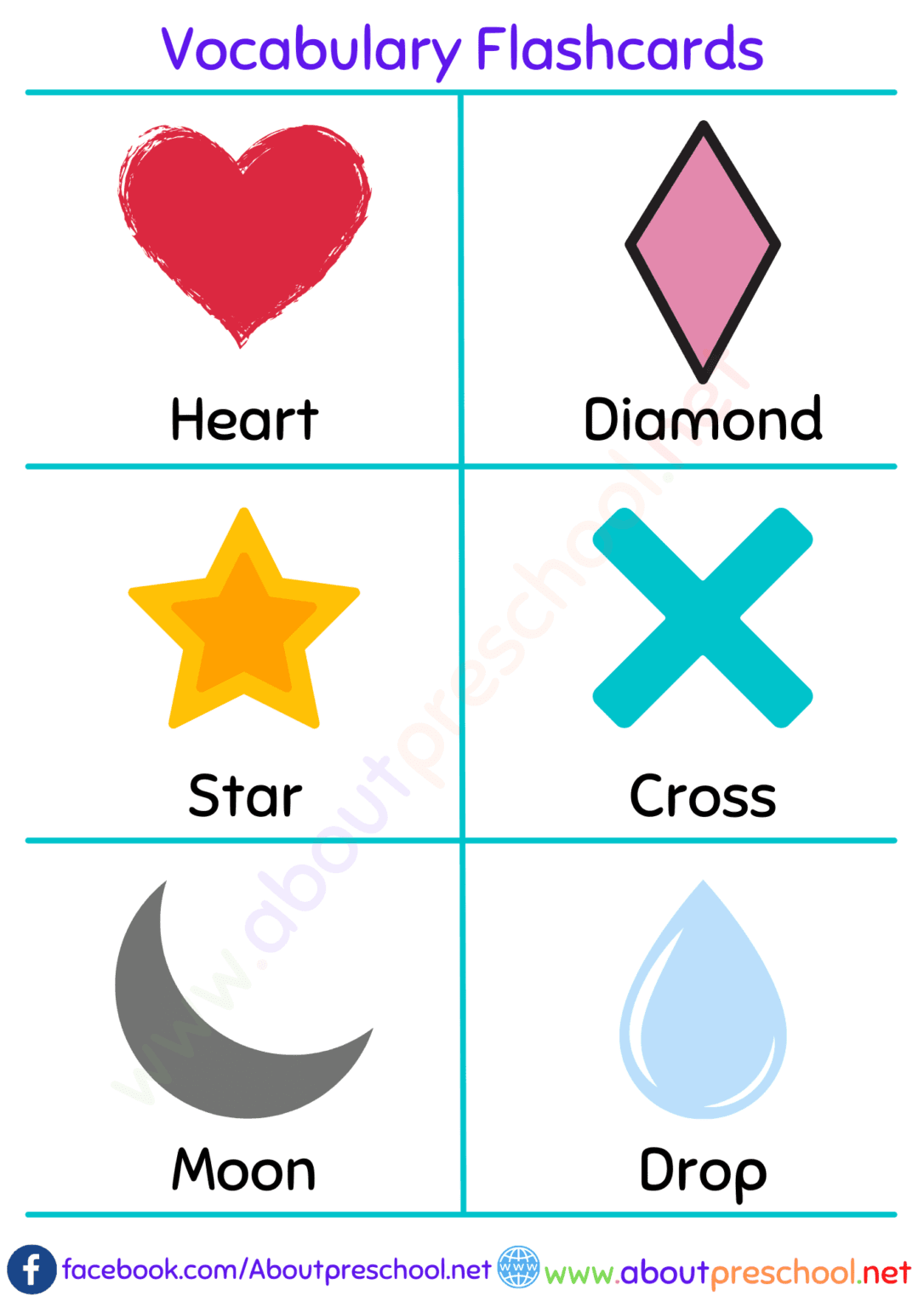 Vocabulary Flashcards-7 - About Preschool