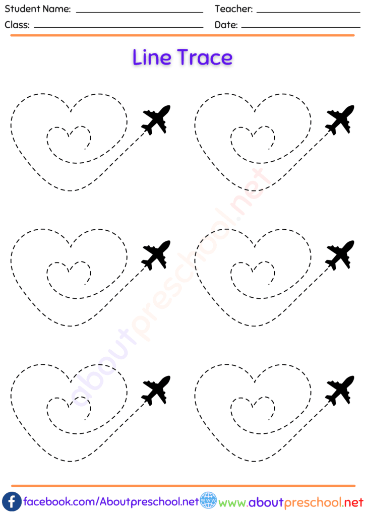 Line Trace Worksheet 10 - About Preschool