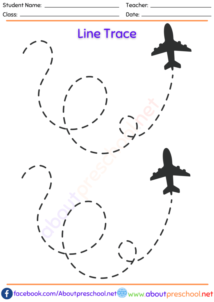 Line Trace Worksheet 12 - About Preschool