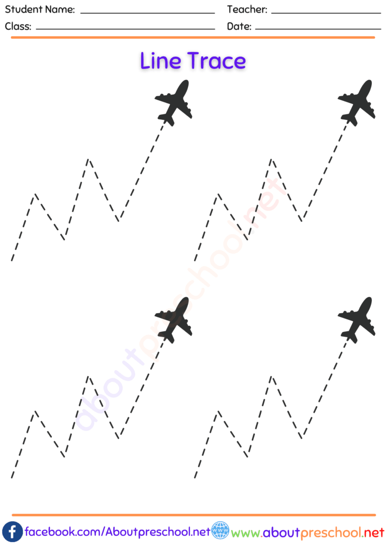 Line Trace Worksheet 14 - About Preschool