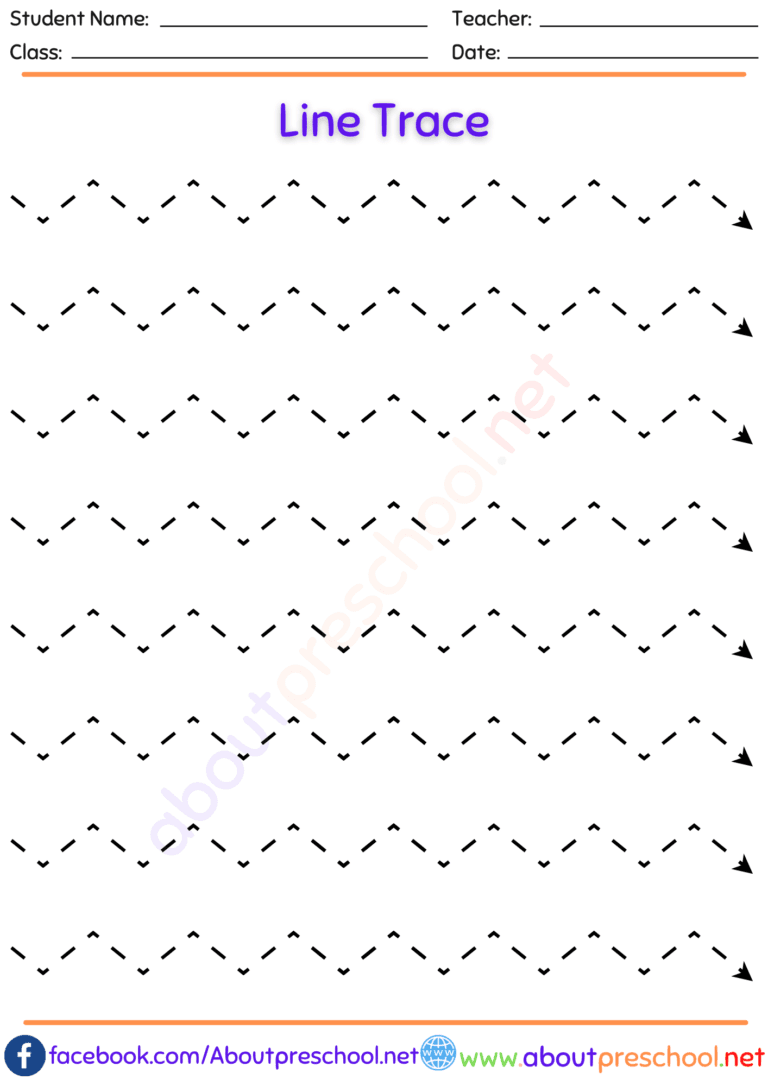 Line Trace Worksheet 3 - About Preschool