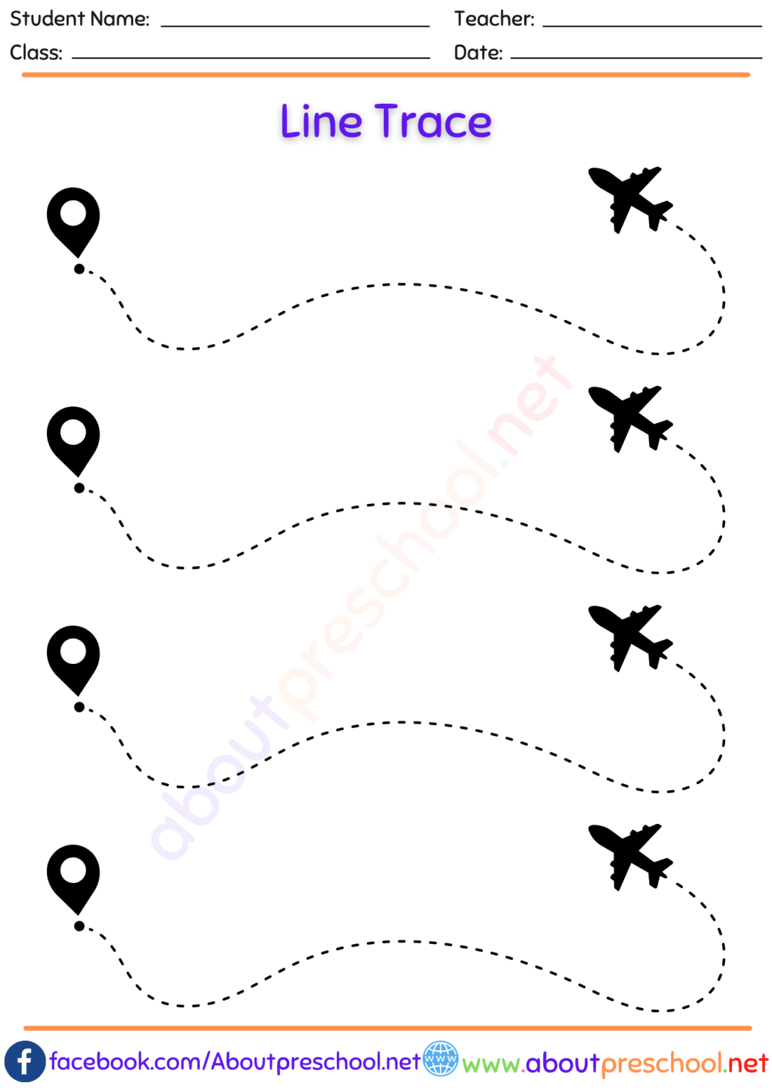 Line Trace Worksheet 9 - About Preschool