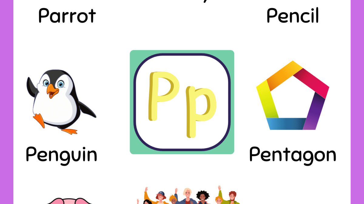 P Vocabulary Words For Kindergarten