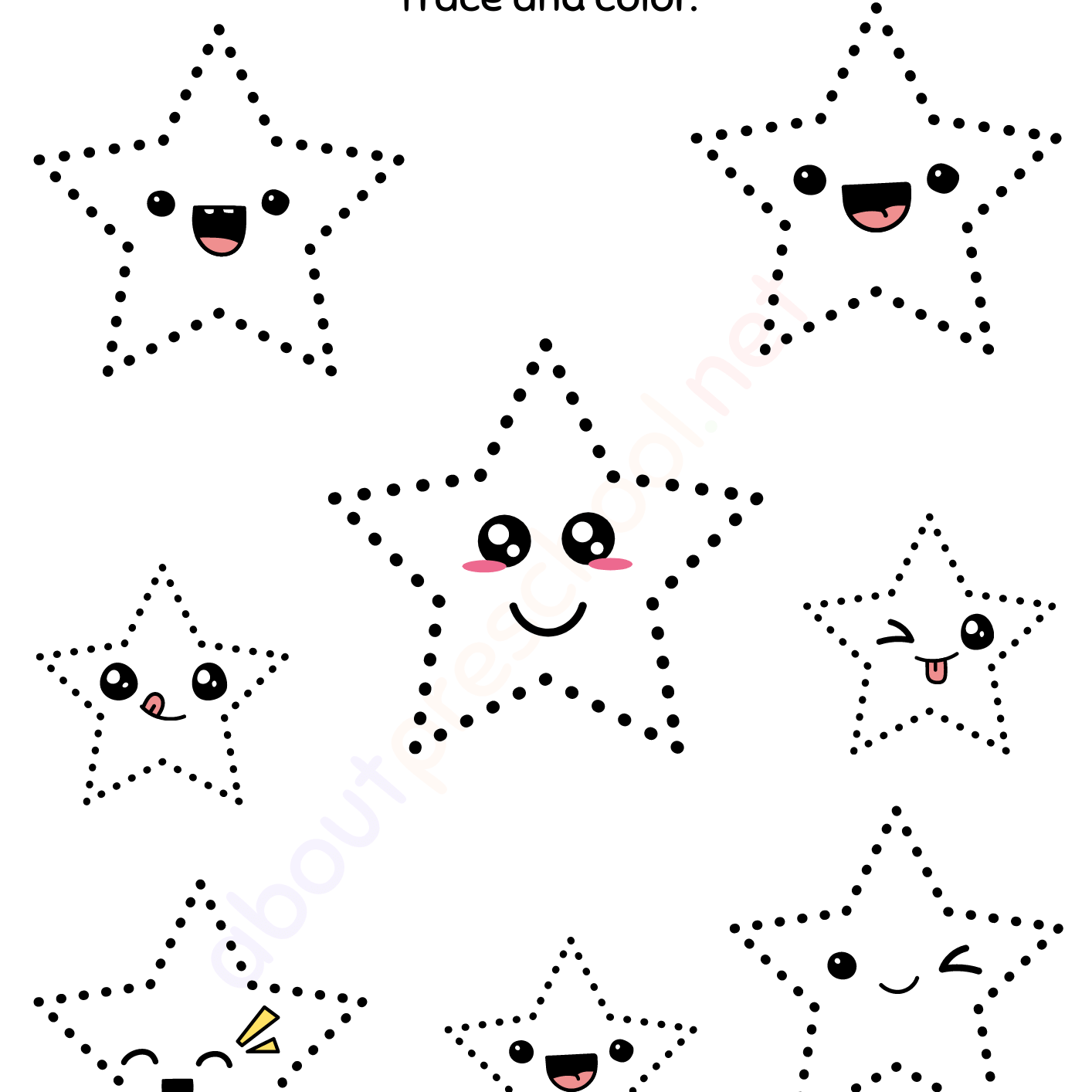 Star Shape Worksheet