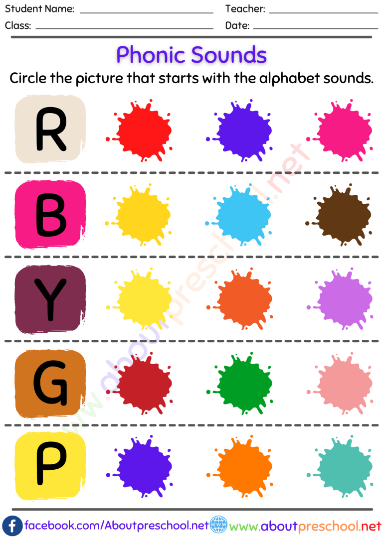 Free Phonics Sounds Worksheets 10 - About Preschool