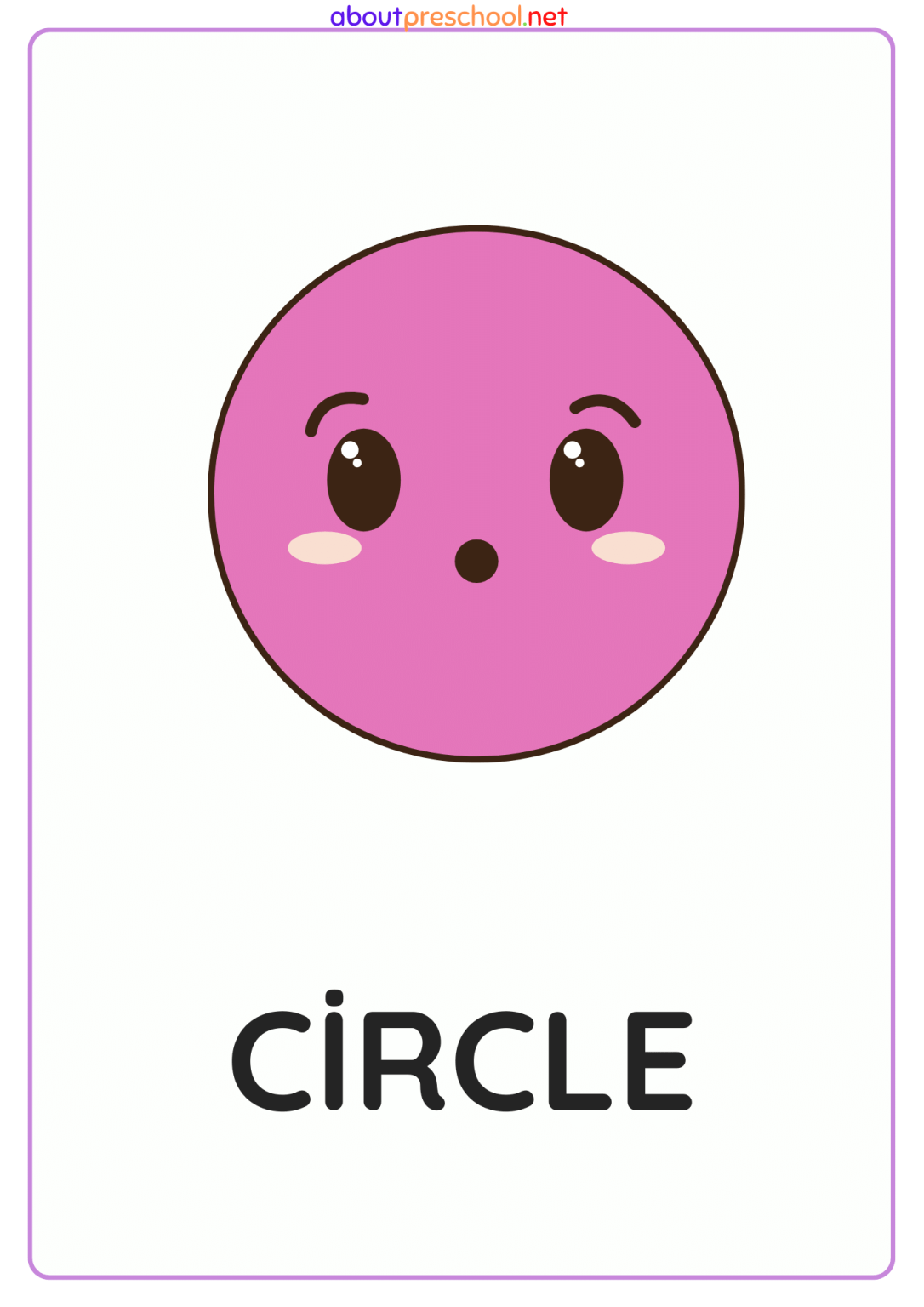 Free Printable Shapes Flashcards For Preschoolers - About Preschool