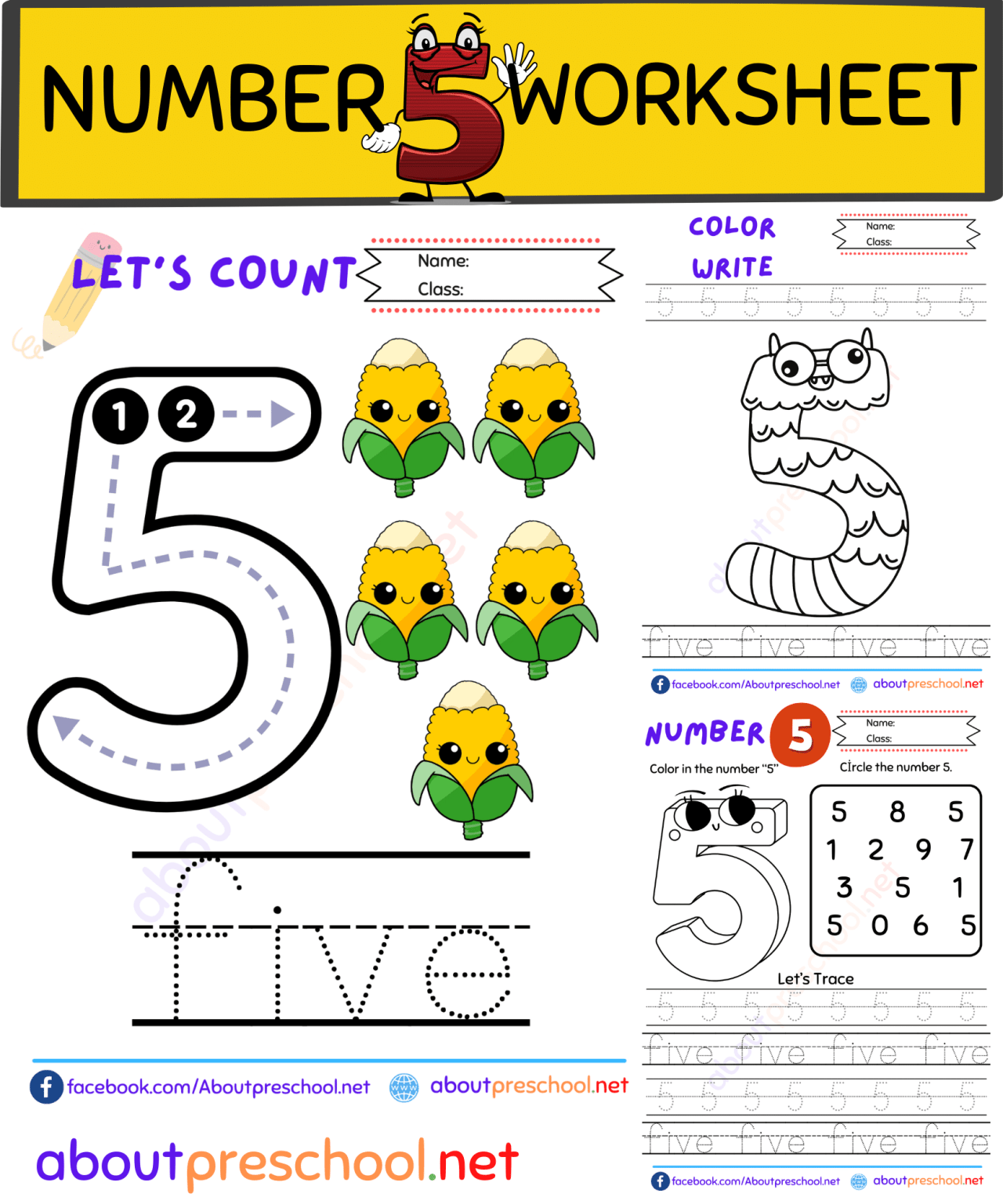 Number 1-10 Archives - About Preschool