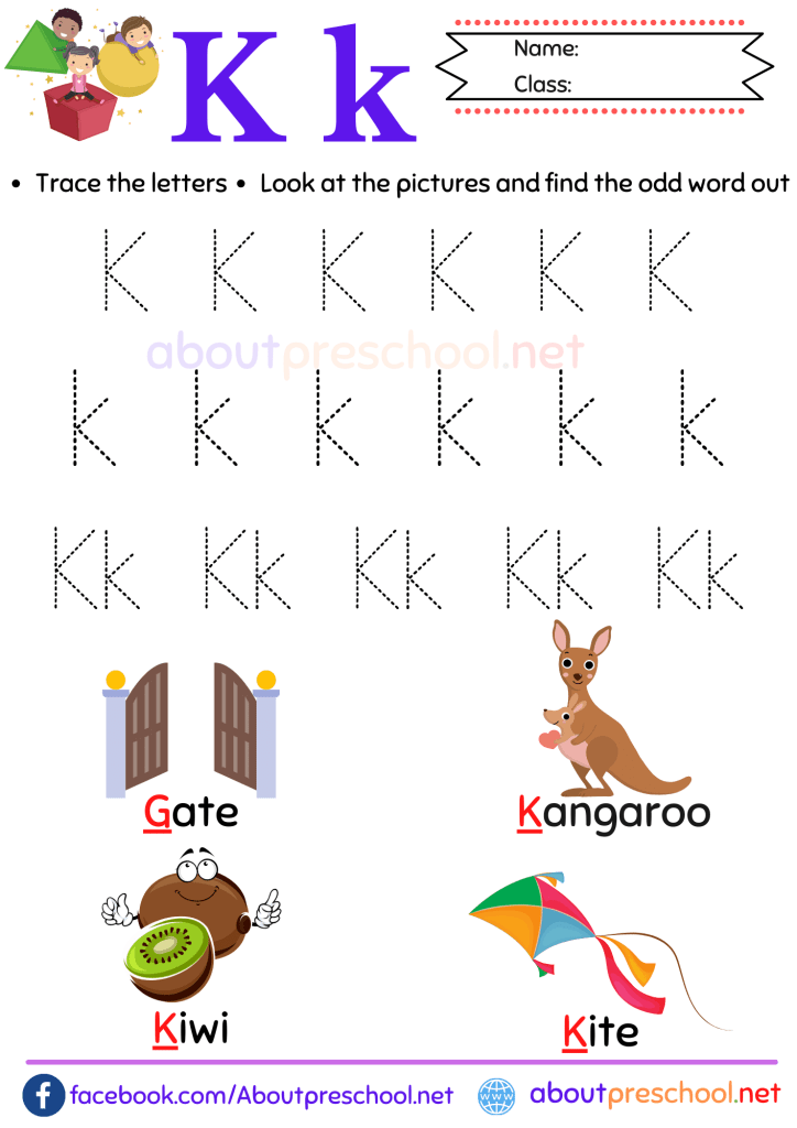 Free Printable Preschool Letter K Worksheets - About Preschool