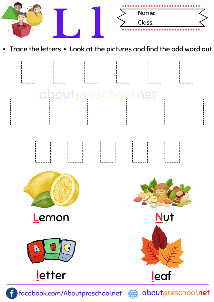 Free Printable Preschool Letter L Worksheets - About Preschool