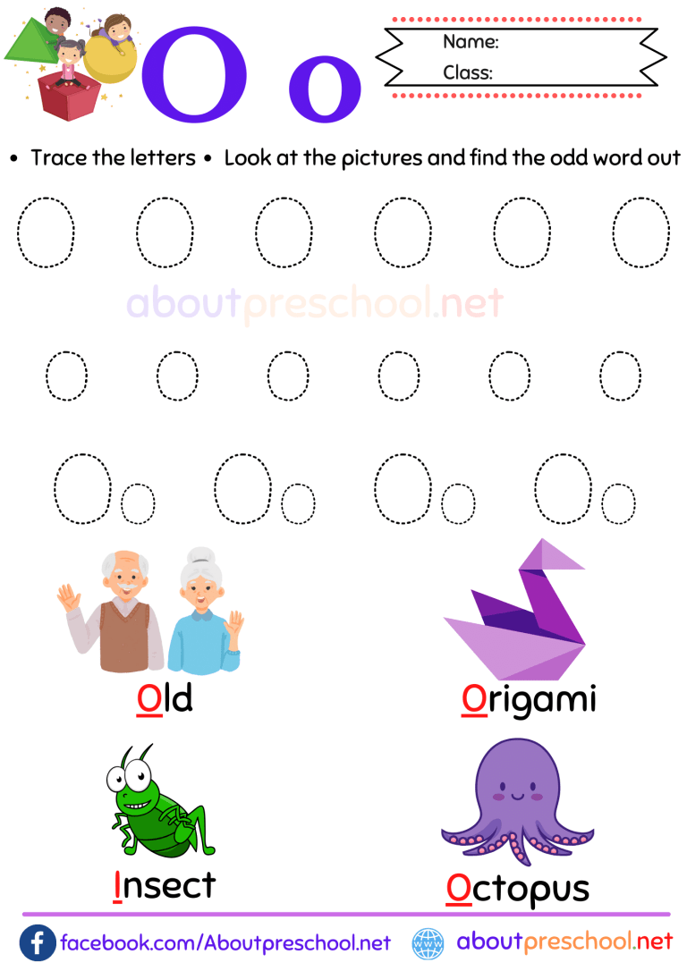 Free Printable Preschool Letter O Worksheets - About Preschool