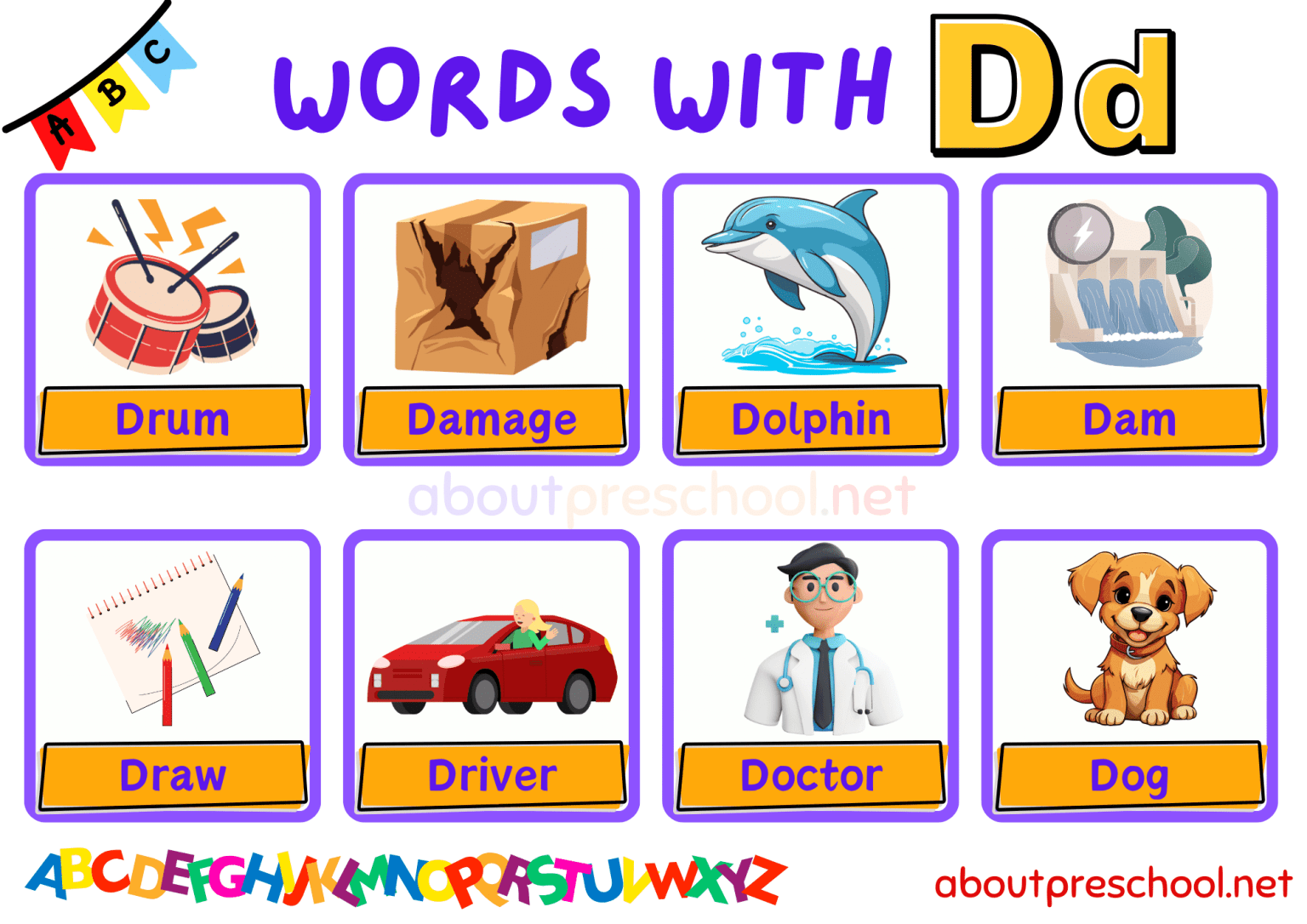 Words With D - About Preschool