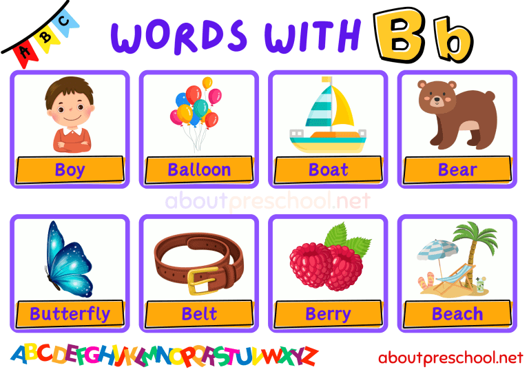 B Words For Kids Archives - About Preschool