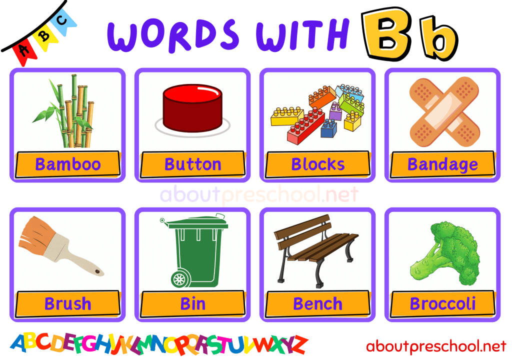 Words With B - About Preschool